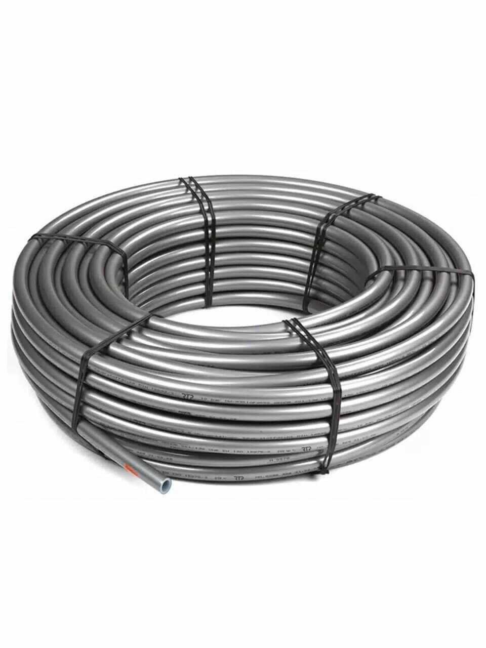 Труба РосТурПласт для теплого пола, диаметр 20х2.8 мм, серая, 100 м