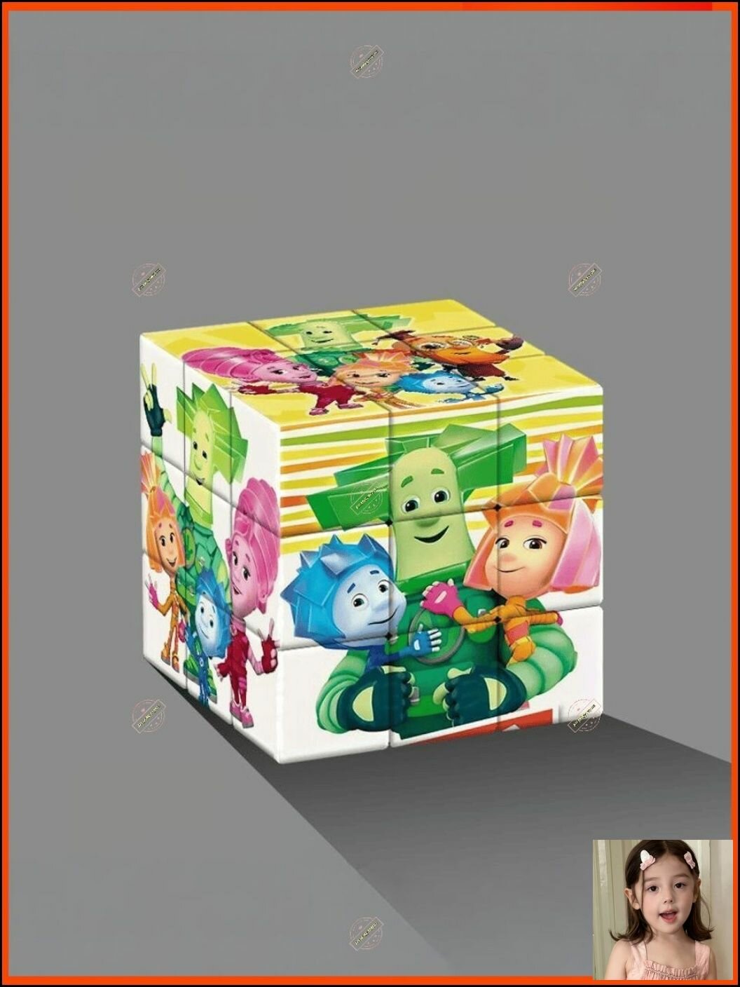 Головоломка Кубик Рубика Фиксики 3х3, развивающая игрушка для детей