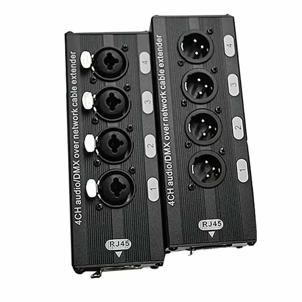 RJ45 CAT5 на 4 канала 3Pin XLR/аудиоудлинитель