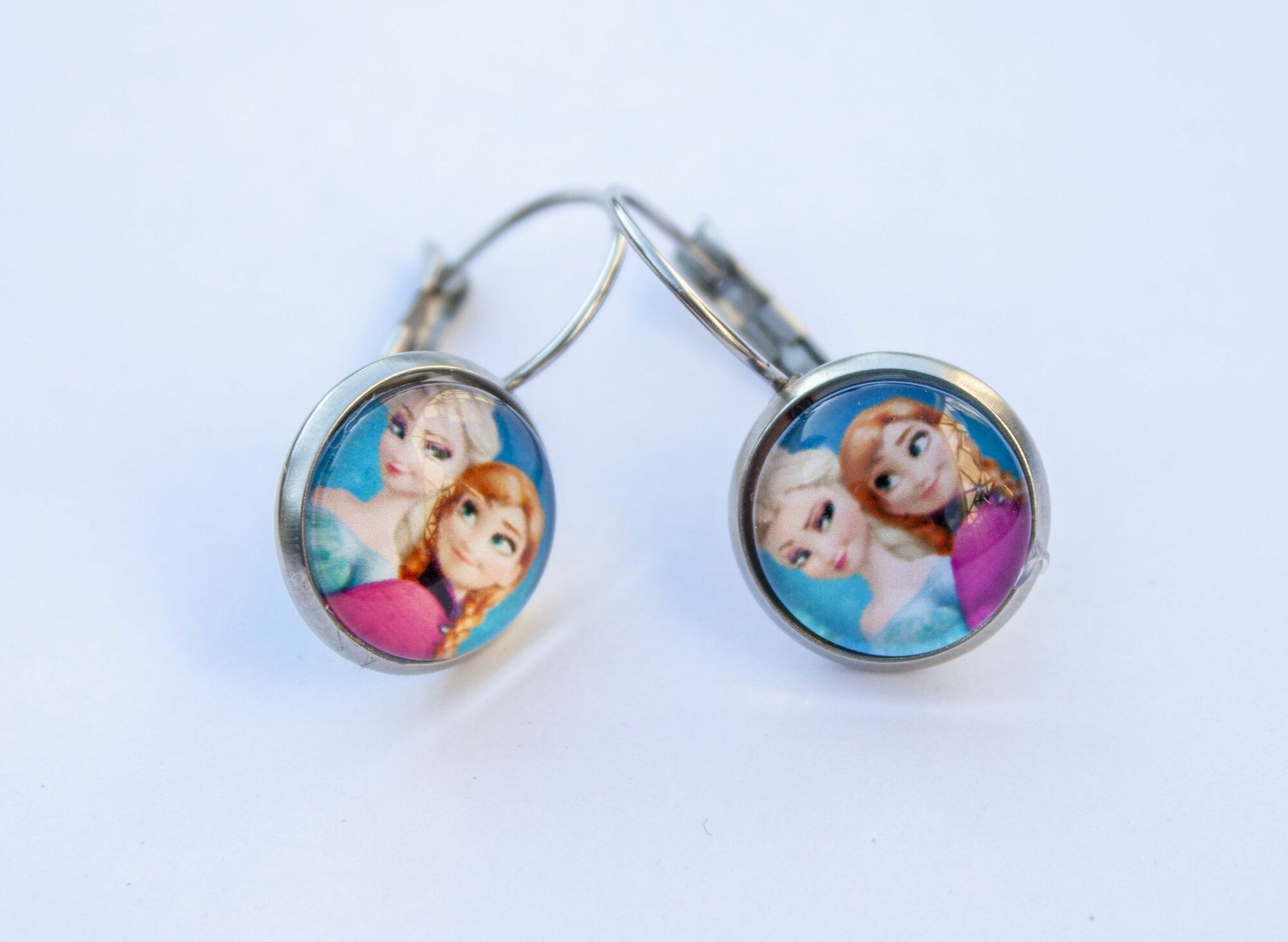 Серьги Фламинго-Go!, стекло