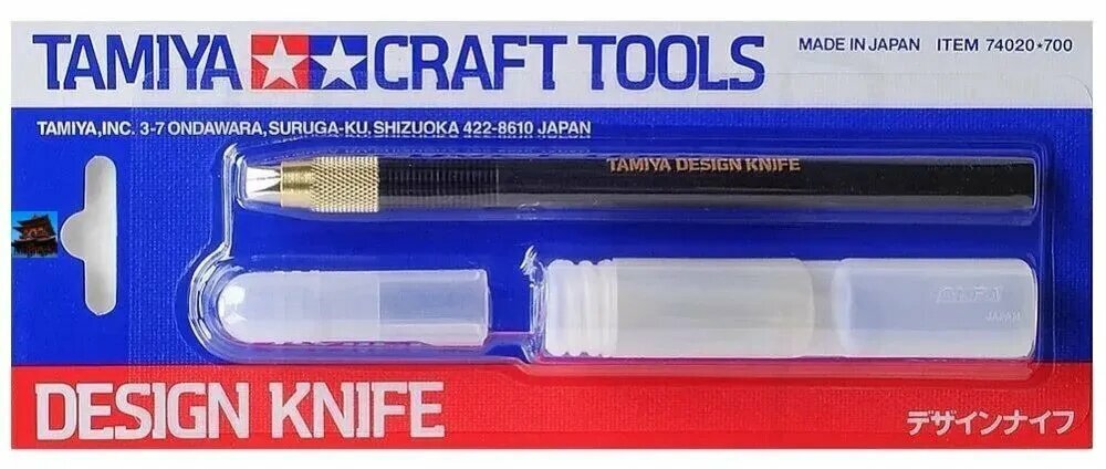 74020 Tamiya Design Knife, Дизайнерский нож с 30 дополнительными лезвиями