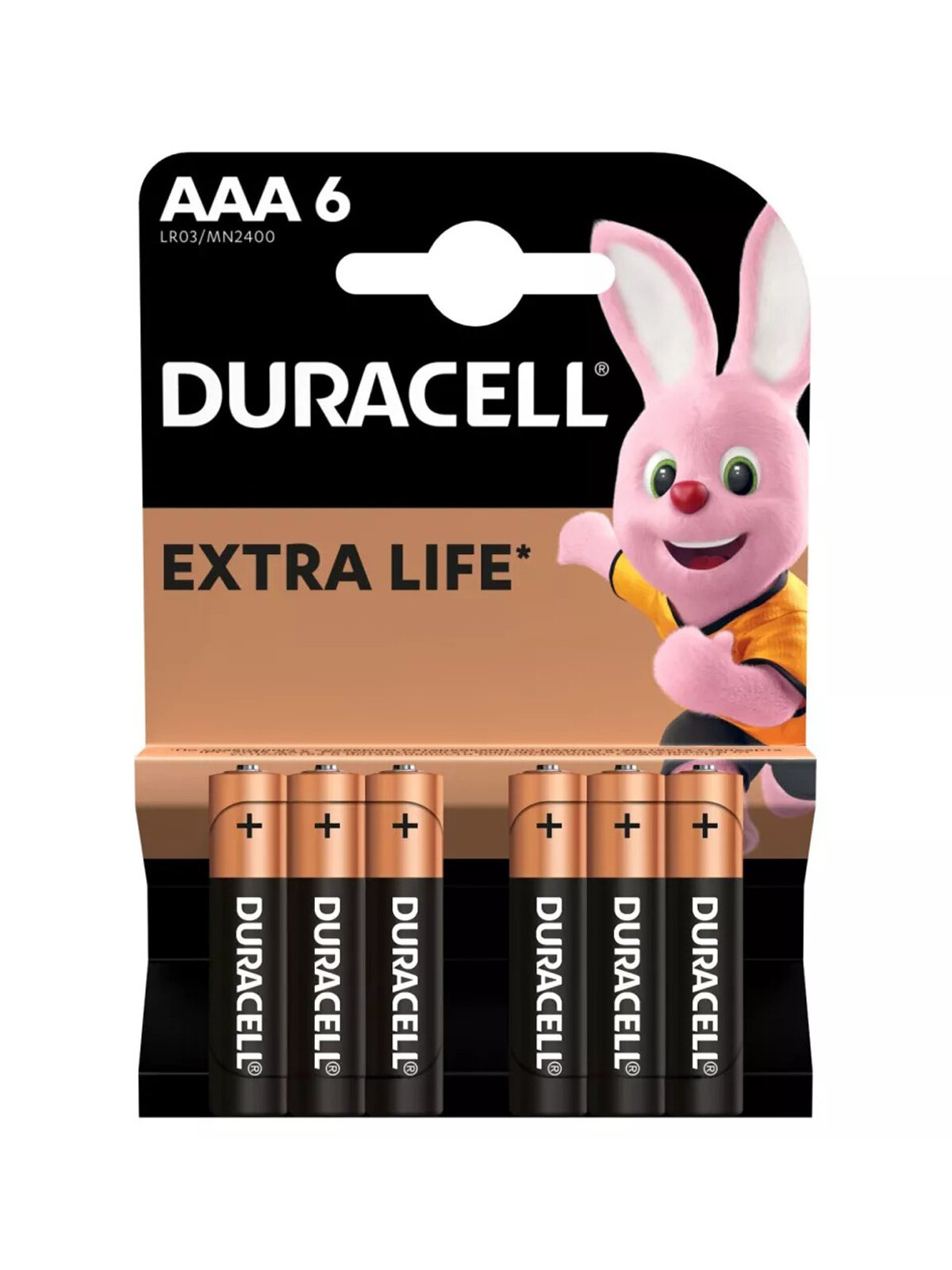 Батарейки мизинчиковые Duracell Basic LR03 ААА MN2400 блистер 6 шт