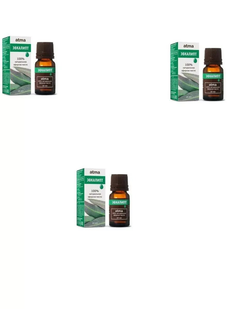 Масло эфирное эвкалипт 10 мл 3 шт
