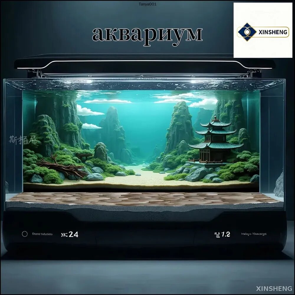 Фон для аквариума Декорации Микро-ландшафтный дизайн,60x30см