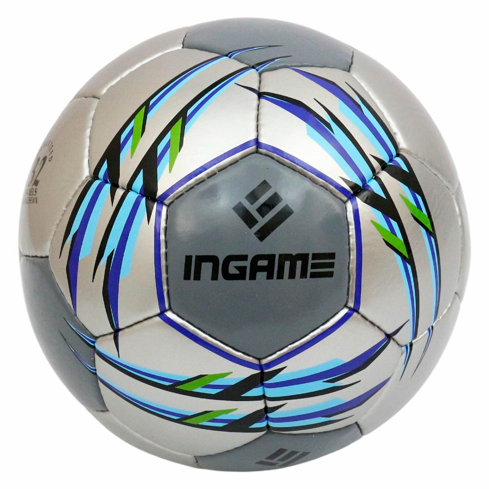 Мяч футбольный INGAME MATCH серый IFB-112