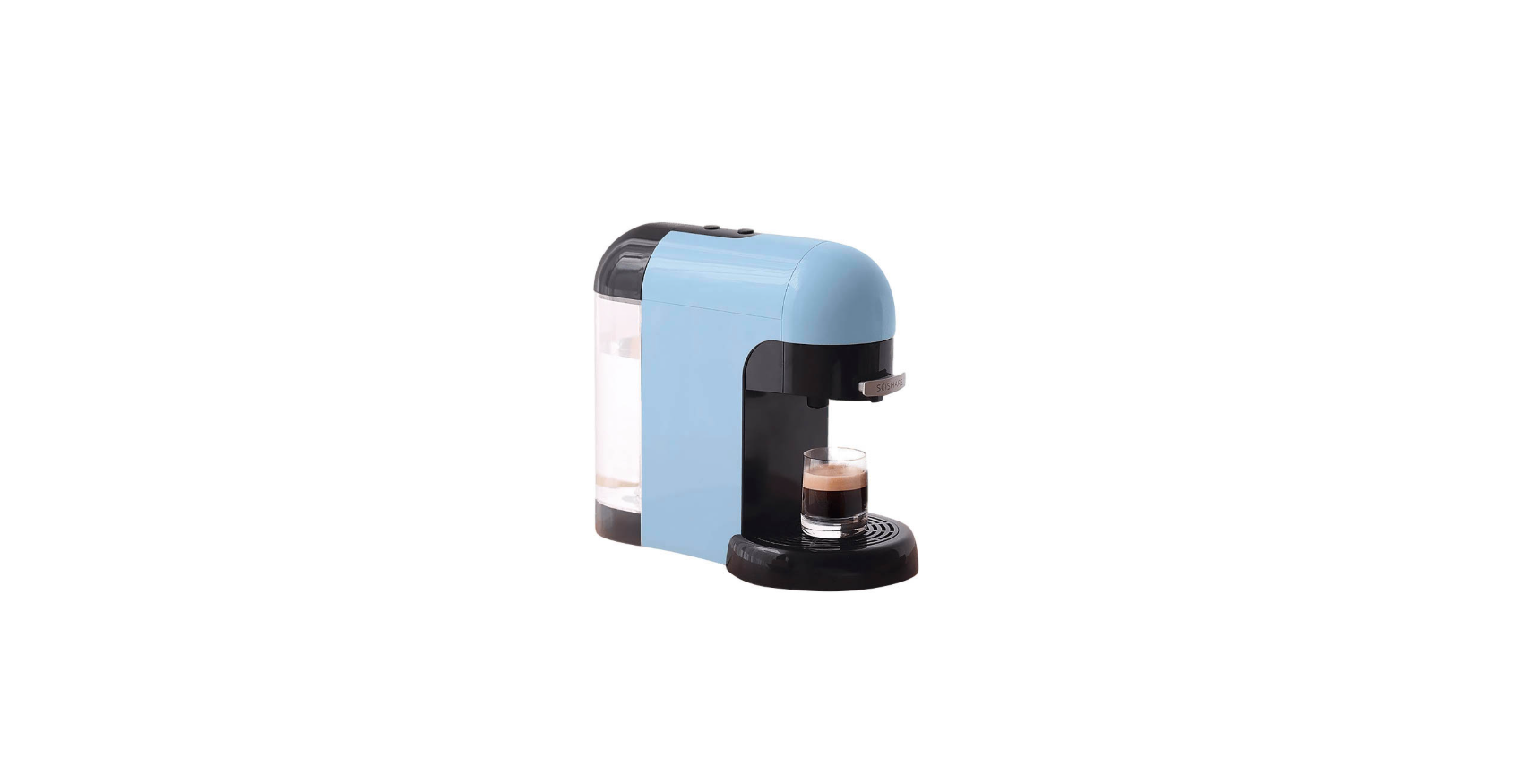 Кофемашина Scishare Capsule Coffe Machine (S1801), 1100 Вт, голубой