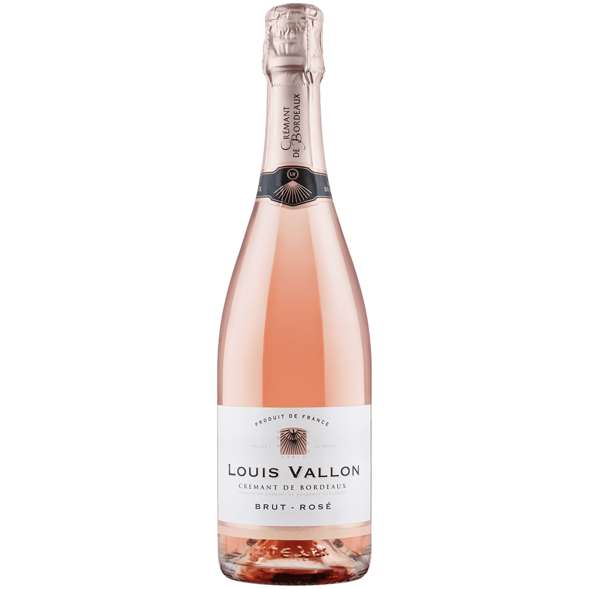 Вино игристое Louis Vallon Cremant de Bordeaux розовое брют 0,75 л