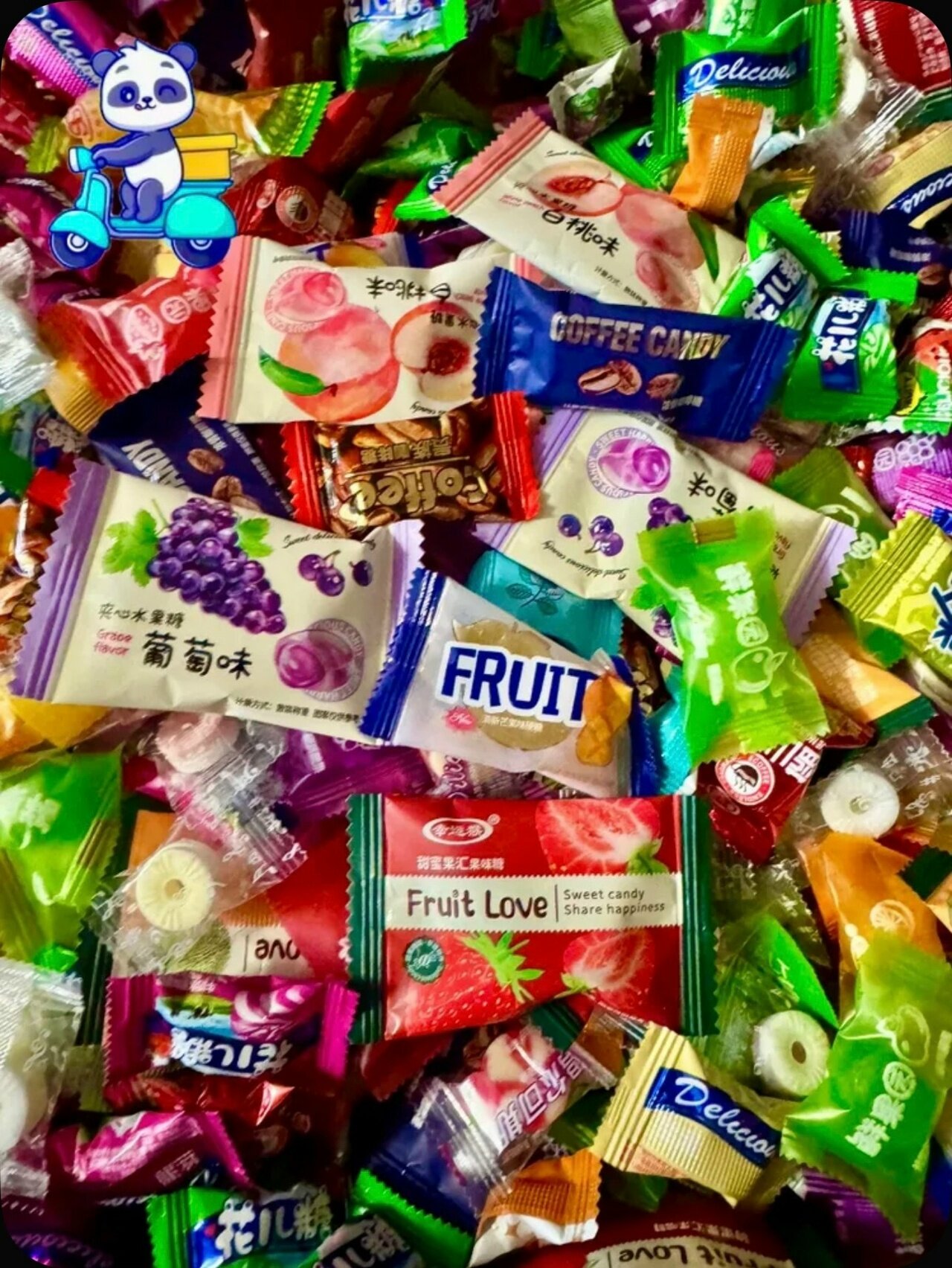 500гр. Ассорти карамельных китайских конфет (леденцы). Идеально для ресепшена