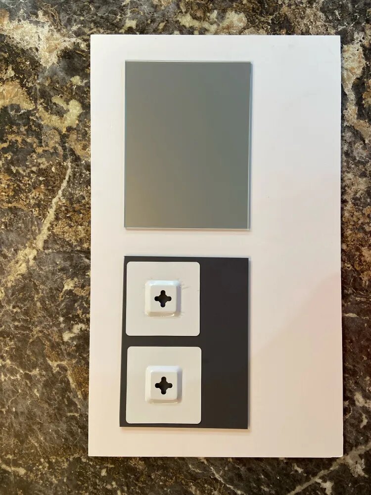 Скрытое крепление для зеркал, картин, фоторамок, 90х90 мм, цвет белый