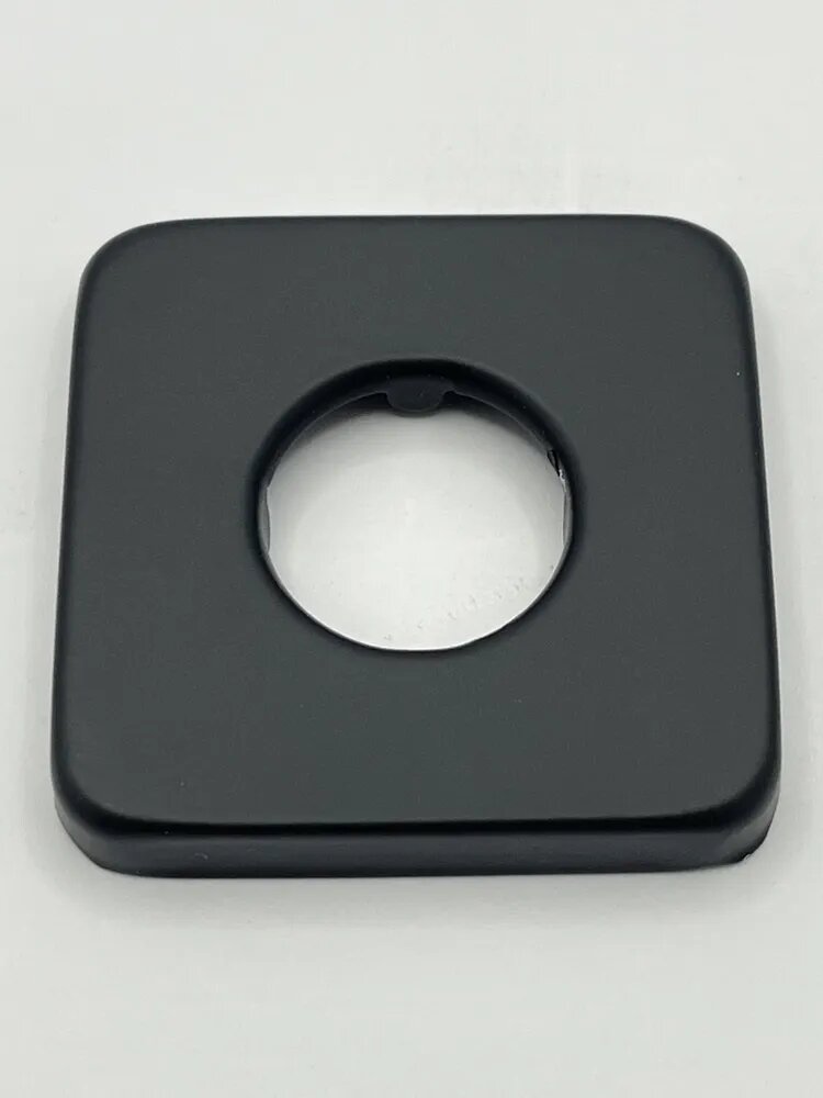 Чашка декоративная для смесителя (отражатель) 1/2" квадратный. Черный матовый. 2шт