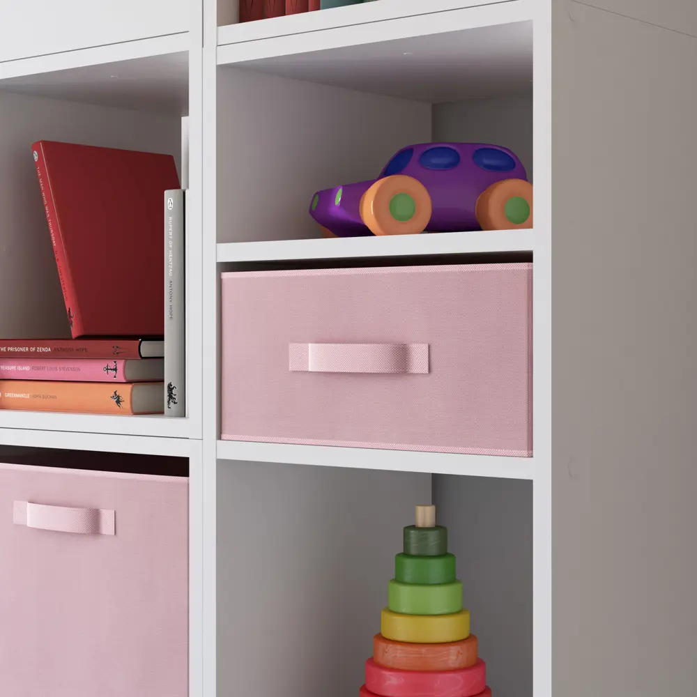 Короб-органайзер Кисс KONSENSA 15x31x31 см полиэстер цвет розовый