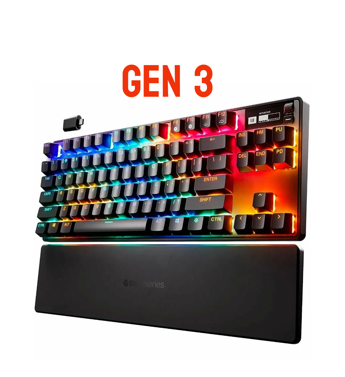 Игровая клавиатура SteelSeries Apex Pro TKL Gen 3 Black Английская раскладка