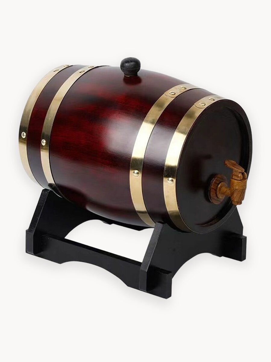 Дубовая бочка 5 литров для алкоголя с краном: наслаждайтесь вкусом и ароматом ваших напитков