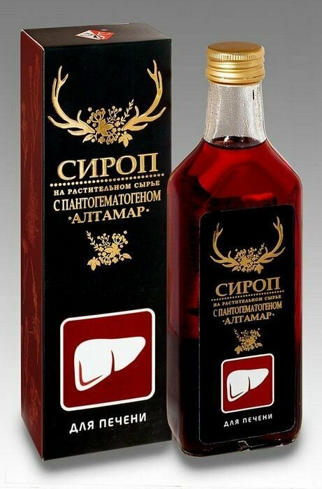 Сироп SENI "Алтамар", с пантогематогеном, для печени, 250 мл