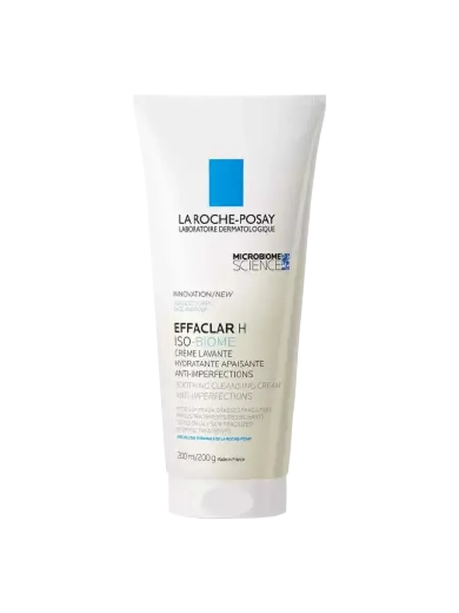 LA ROCHE-POSAY EFFACLAR H ISO-BIOME Успокаивающий очищающий крем-гель против несовершенств 200мл