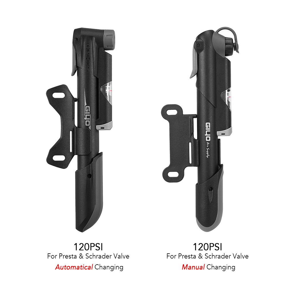 Мини-велонасос 120 PSI, высокого давления, со встроенным манометром и набором для ремонта