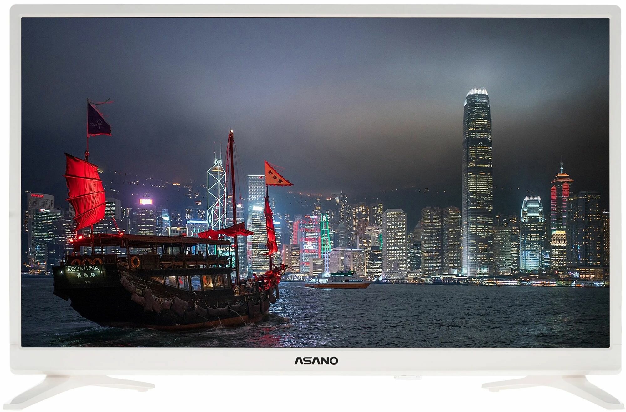 23.8" (60 см) Телевизор Asano 24LF5011T белый, FullHD, 1920x1080