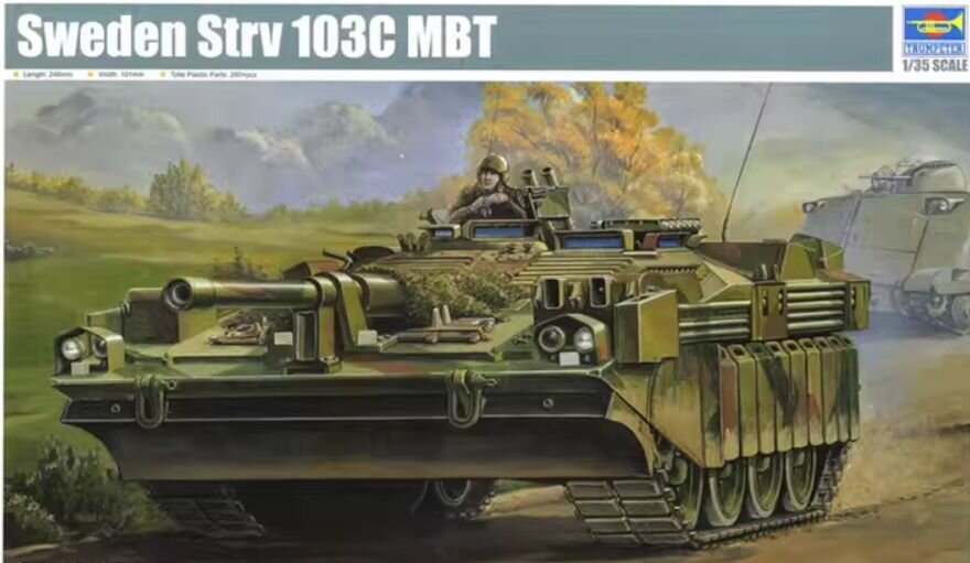 Trumpeter 00310 1/35 Швеция Strv.103C Основной боевой танк Сборка моделей