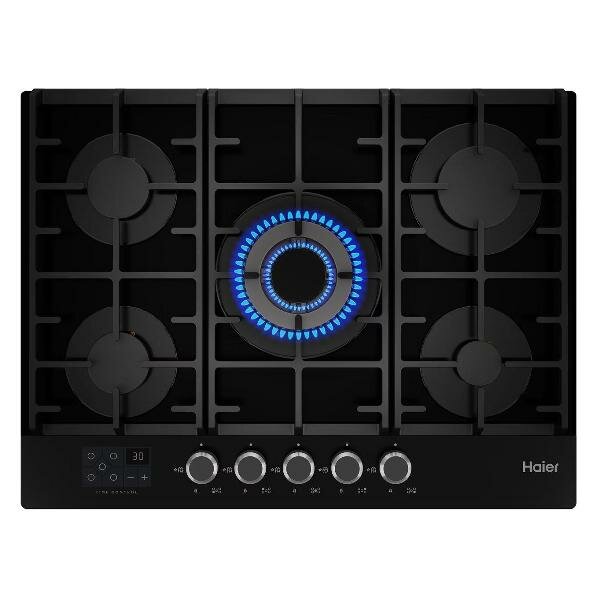 Встраиваемая газовая панель независимая Haier HHX-G75CWSB