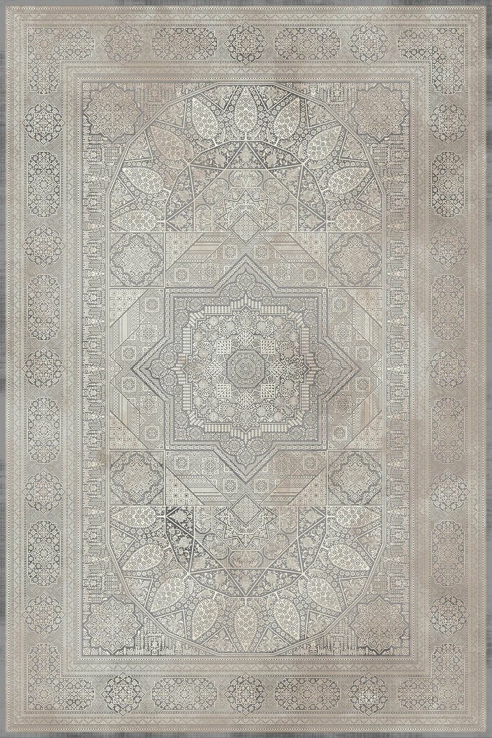 Ковер премиальный иранский высокоплотный, 2.5 на 3.5 м, на пол в спальню, гостиную, 100% хлопок, эвкалиптовый шелк, размер 250 х 350 см