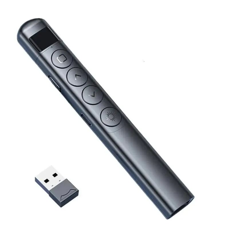 Презентер для PowerPoint Черный для презентаций с дисплеем и USB ресивером