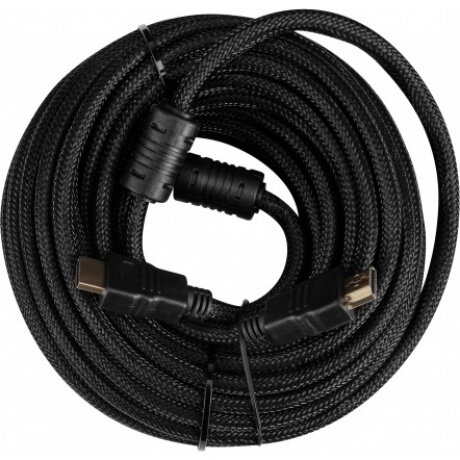 Кабель аудио-видео Buro HDMI (m)/HDMI (m) 10м. феррит. кольца Позолоченные контакты черный (HDMI-V1.4-10MC)