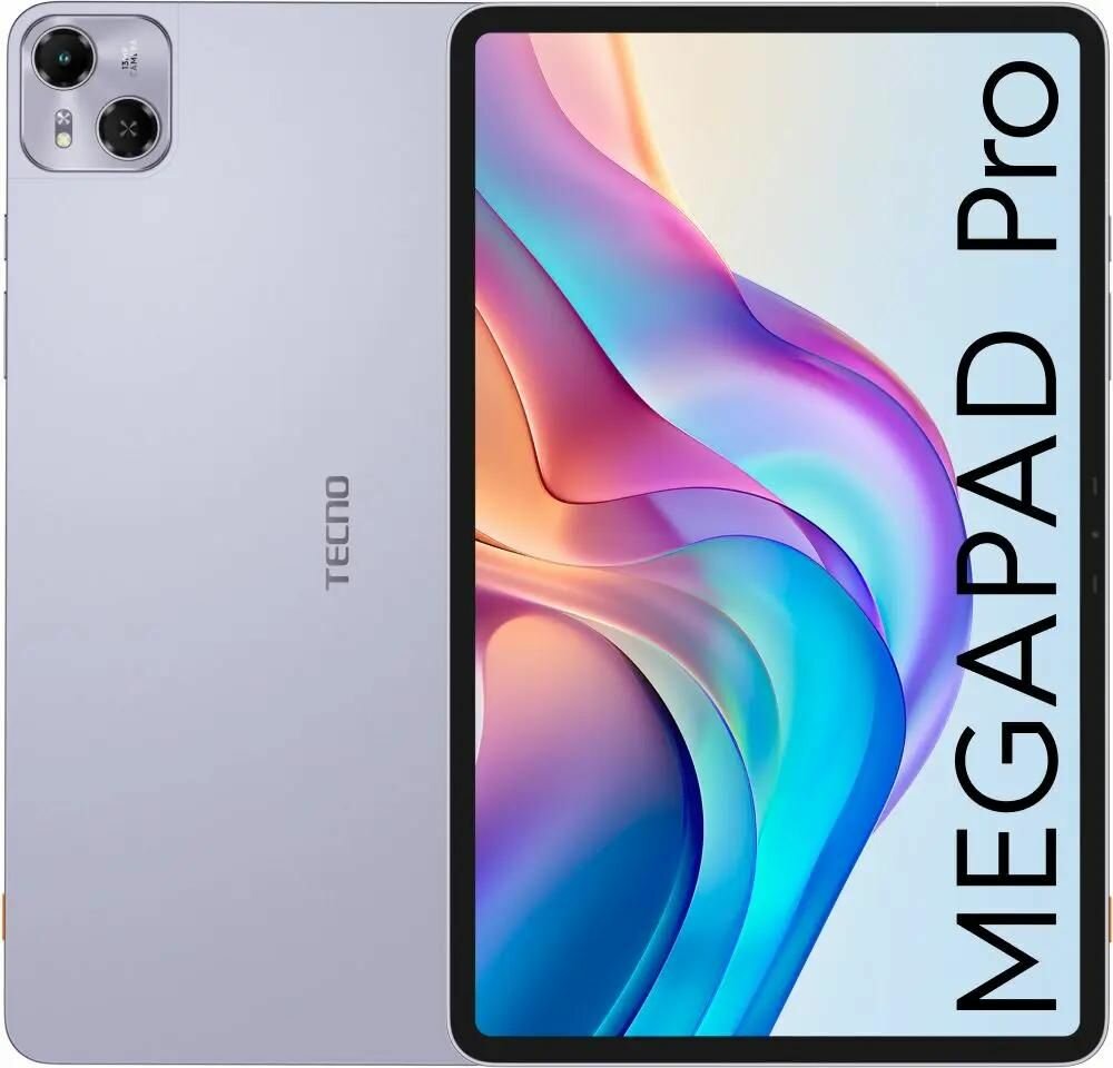 12" Планшет TECNO MegaPad Pro T1201 8/128 GB G100 4G, 2000 x 1200, 90Гц, Android 15, фиолетовый T1201 128+8 AURORA PURPLE