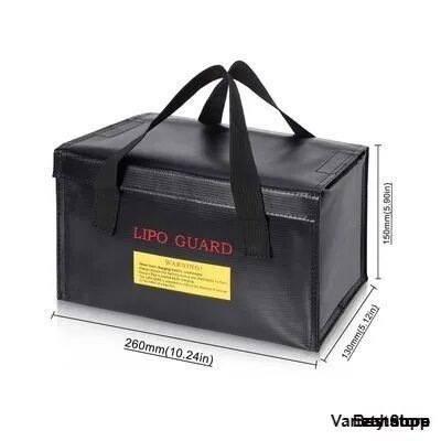 Огнеупорный чехол LIPO GUARD для безопасного хранения и транспортировки аккумуляторов, размер 260*130*150MM