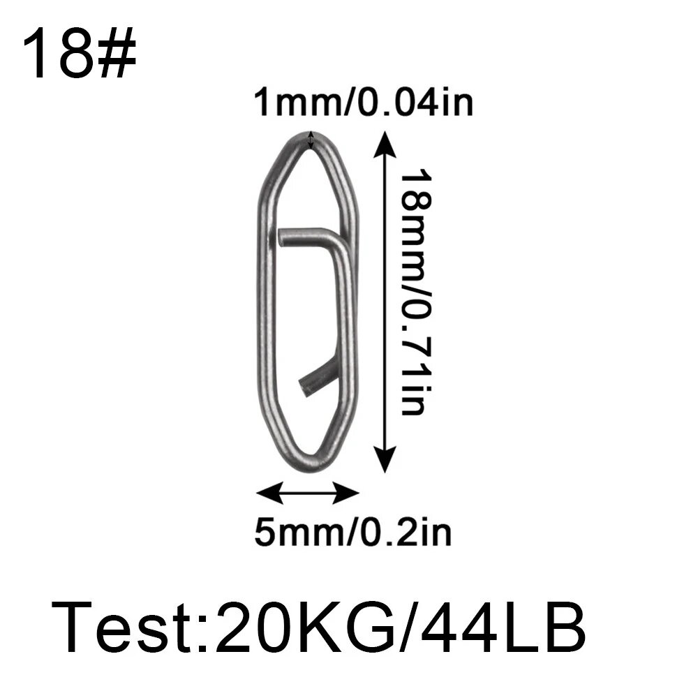 Зажимы для рыбалки 18#, нержавеющая сталь, Small