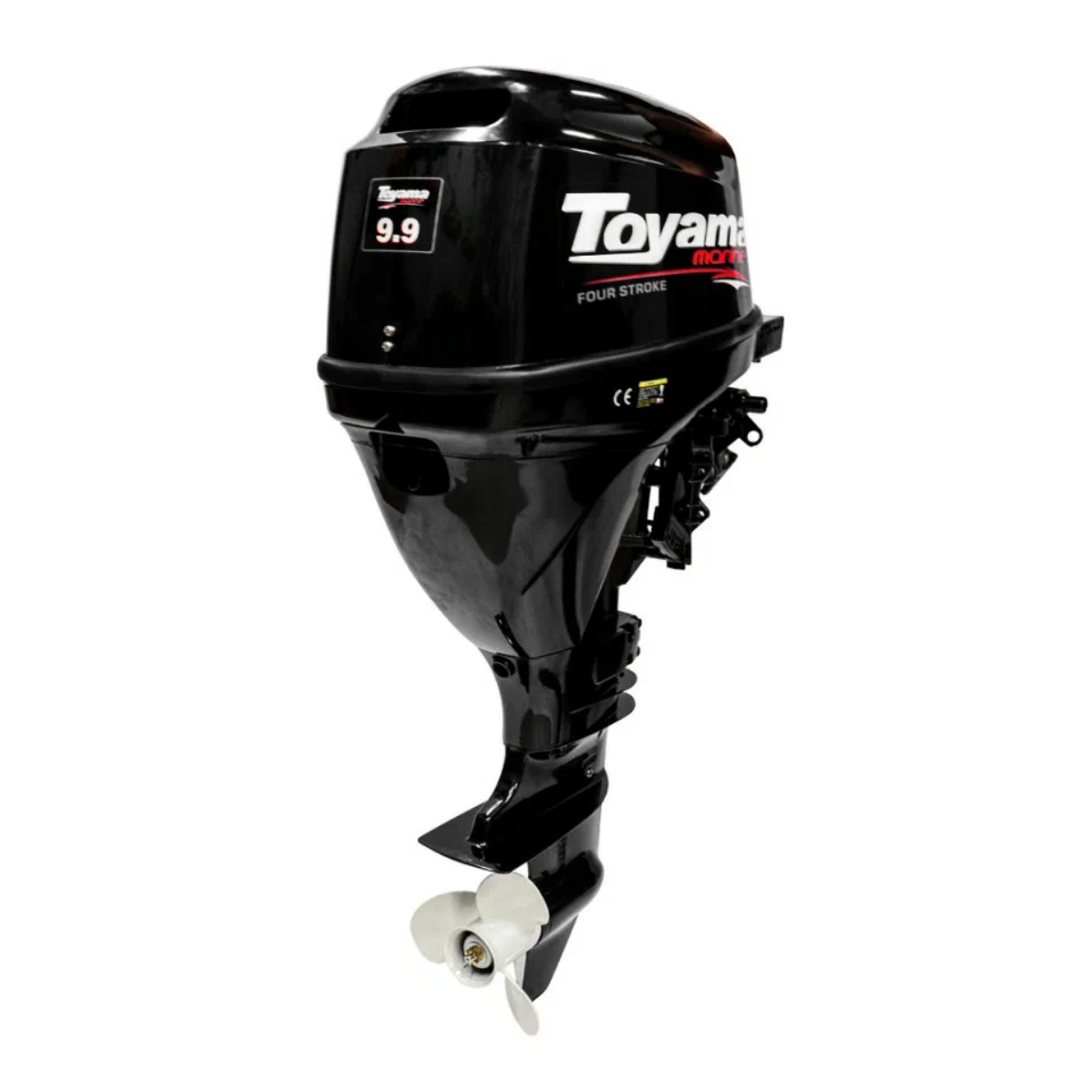 Мотор лодочный Toyama F9.9BMS черный, бензиновый. 4х тактный, 9,9 л. с (7,3 кВт), 323 см³, бак 24л, вес 49 кг