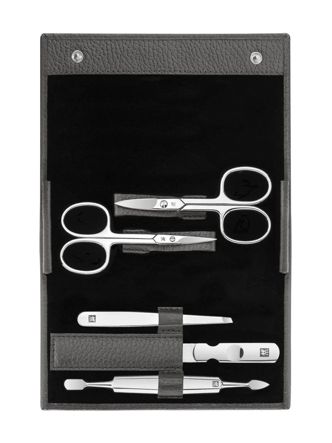 Маникюрный набор Zwilling Classic Inox 5 предметов с футляром, серый