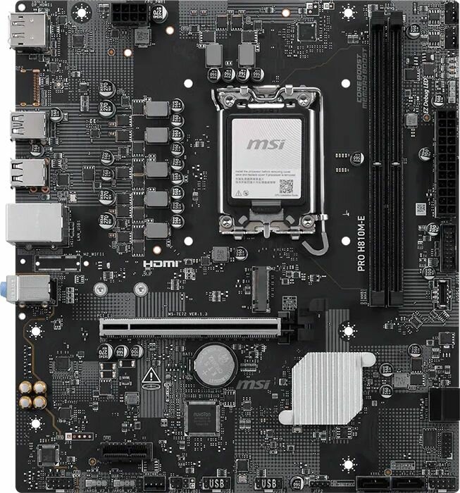 Материнская плата MSI H810 S1851 MATX PRO H810M-E