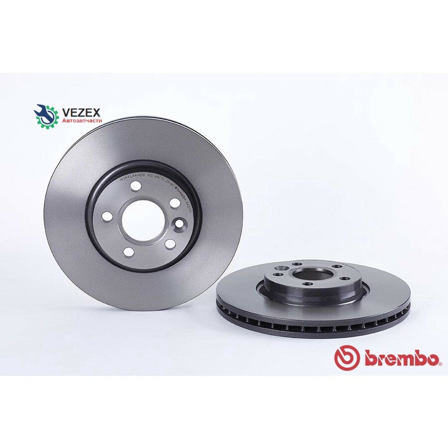 BREMBO 09A42711 Диск тормозной UV Coated | перед | FORD MONDEO IV Saloon (BA7) 2.0 03.2007 - 01.2015 <=> LAND ROVER FREELANDER 2 (L359) 2.2 TD4 4x4 10.2006 - 10.2014 2шт