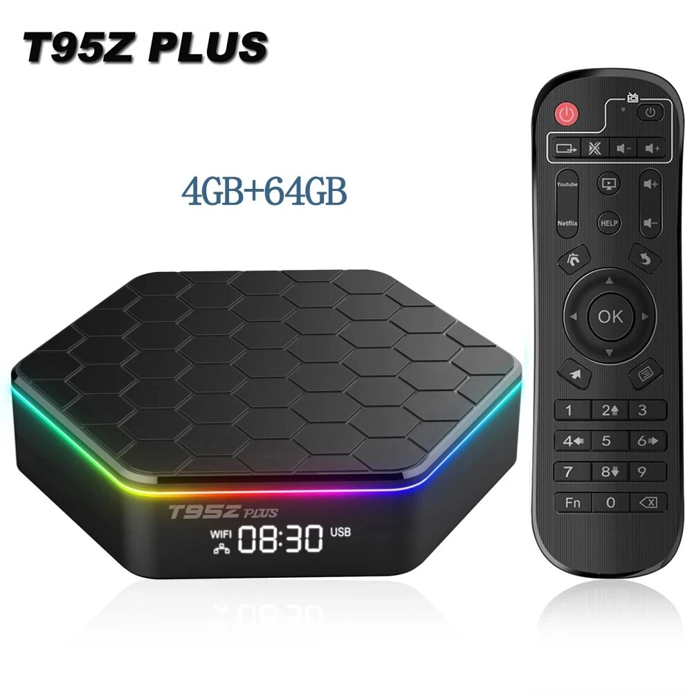 T95Z Plus Smart TV Box Android 12 32GB/64GB/128GB EU Plug, 4GB64GB