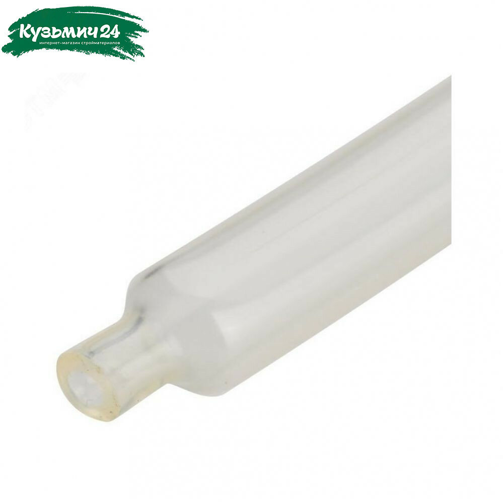 Трубка термоусадочная клеевая КВТ ТТК-(3:1)-25/8, 85088, прозрачная, 1 метр