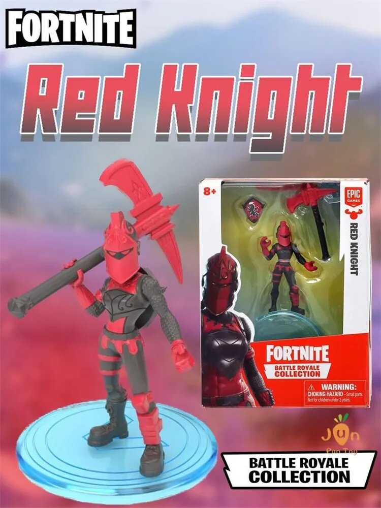 Фигурка oose Fortnite attle ole ed night / игрушки для мальчиков, набор Фортнайт, с 5-кукла шарнирная и аксессуарами, подойдут в качестве новогоднего подарка