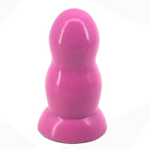 FAAK Большая анальная пробка, силиконовая огромная анальная пробка, всасывающая бусины, Pink