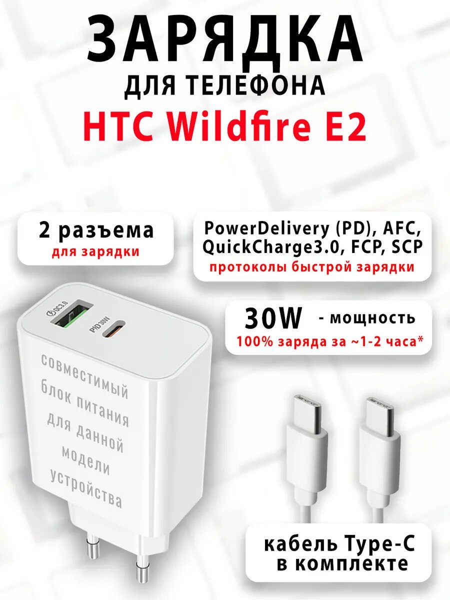 Зарядное устройство для телефона HTC Wildfire E2
