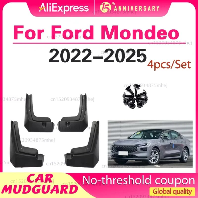 Автомобильные брызговики для Ford Mondeo 2022-2025 2023 2024, автоматические лепестки, брызговики, передние и задние крылья, брызговики, автомобильные аксессуары для инструментов