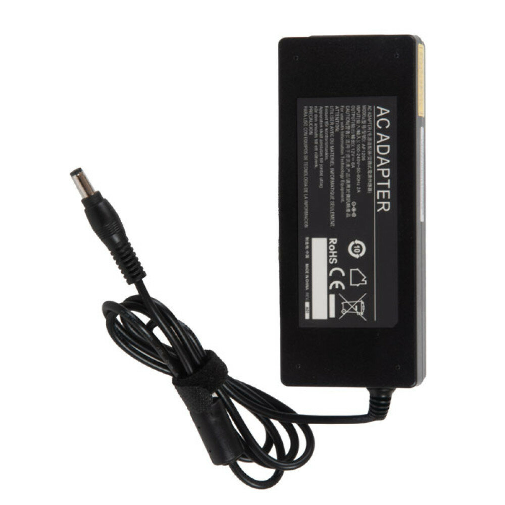 Блок питания для монитора и телевизора LCD 12V 6A, 72W, 5.5х2.1mm (1260725521) без сетевого кабеля, OEM