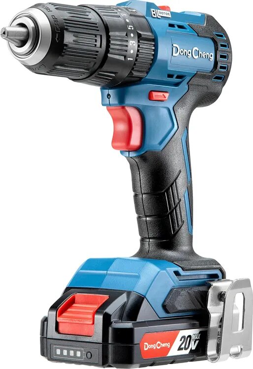 DCJZ2050I(TYPE DM) / Ударная дрель-шуруповерт DONGCHENG DCJZ2050i, 2Ач, с одним аккумулятором (dcjz