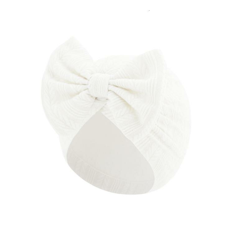 Детская бун-шапочка-тюрбан, Белый