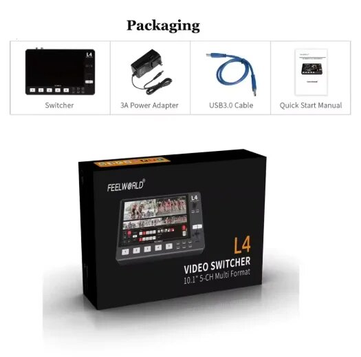 FEELWORLD L4 Многокамерный видеомикшер