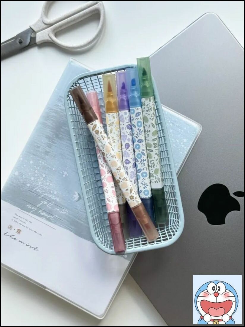 Маркеры пастельные, набор текстовыделителей 6 шт