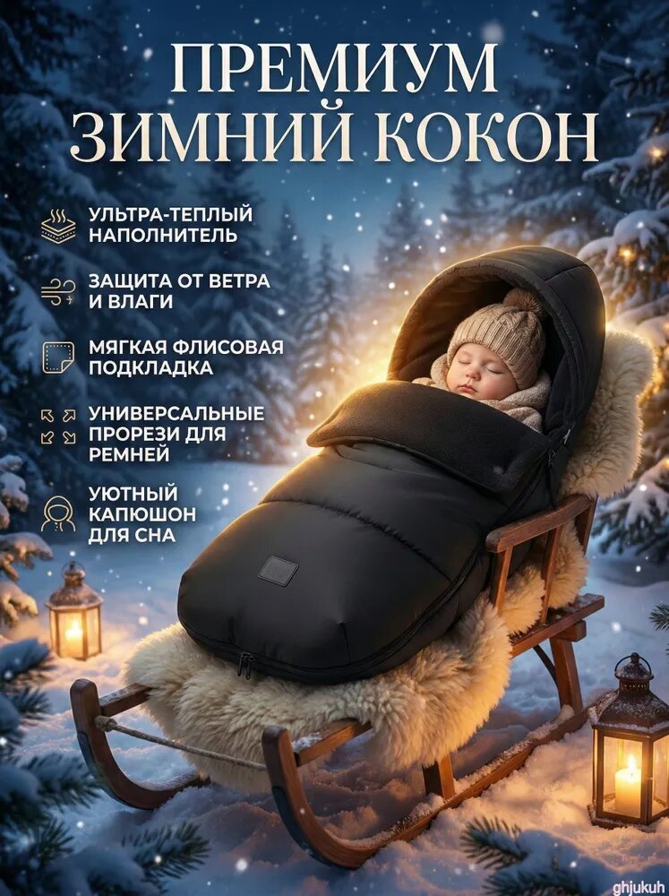 Универсальный аксессуар для детской коляски: теплая накидка на ножки из полиэфирного волокна, 86x40 см