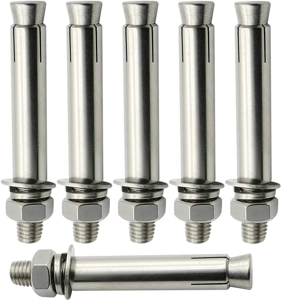 Расширительные болты, винты, внешняя шестигранная гайка из нержавеющей стали. Анкерный болт с расширительной втулкой. Кр