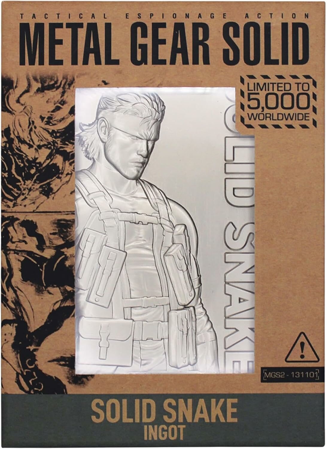 Metal Gear Solid фигурка-слиток (10см) Limited Edition Snake Ingot / Fanattik (оригинал)