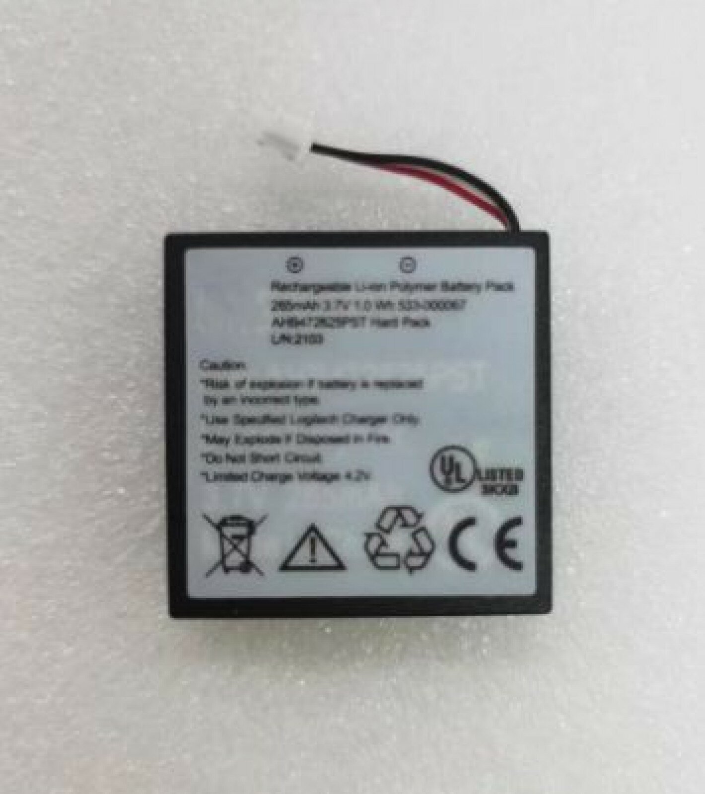 Аккумулятор MyPads для гарнитуры Logitech H800 модели 981-000337 и 533-000067, Li-ion 3.7 В 600 мАч