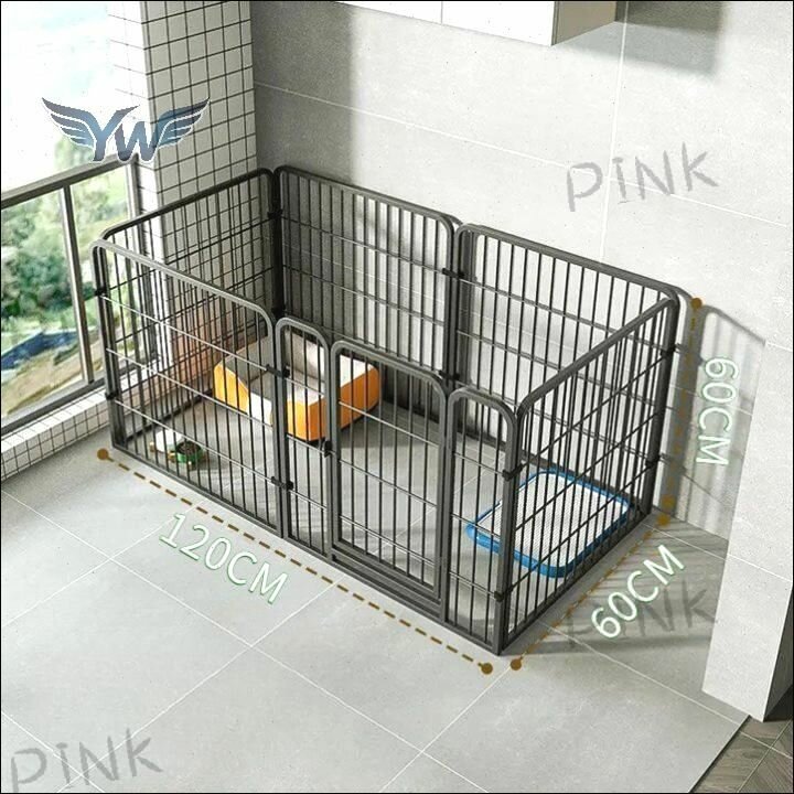 Усиленный вольер для собак, кошек, кролика. Металлическая складная клетка для крупных, средних и мелких пород домашних животных. Уличная будка для щенков и котов. 6 секций