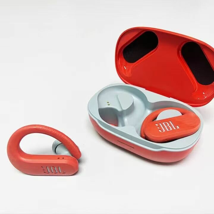 Беспроводные наушники JBL Endurance Peak 3, Красный - OWS Беспроводные открытые спортивные наушники